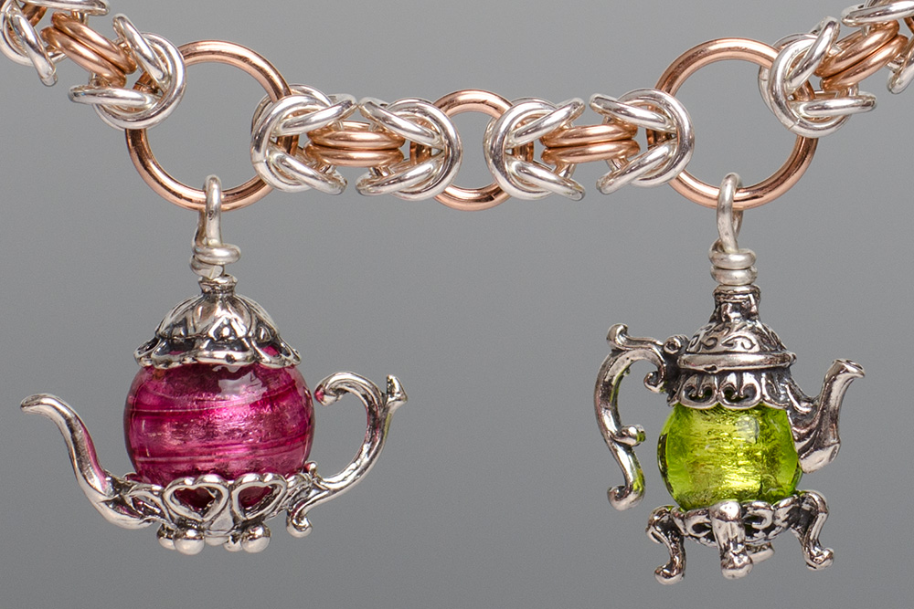Charming Teapots - Spiderchain Jewelry