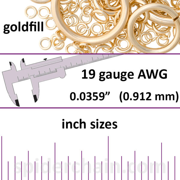 19 Gauge Jump Rings • Spiderchain Jewelry